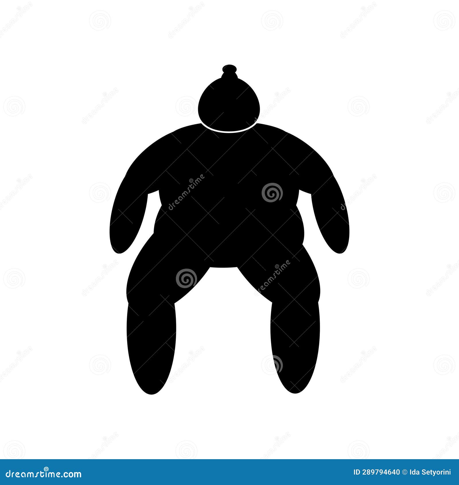 Sumo icon vector stock illustration. Illustration of body - 289794640