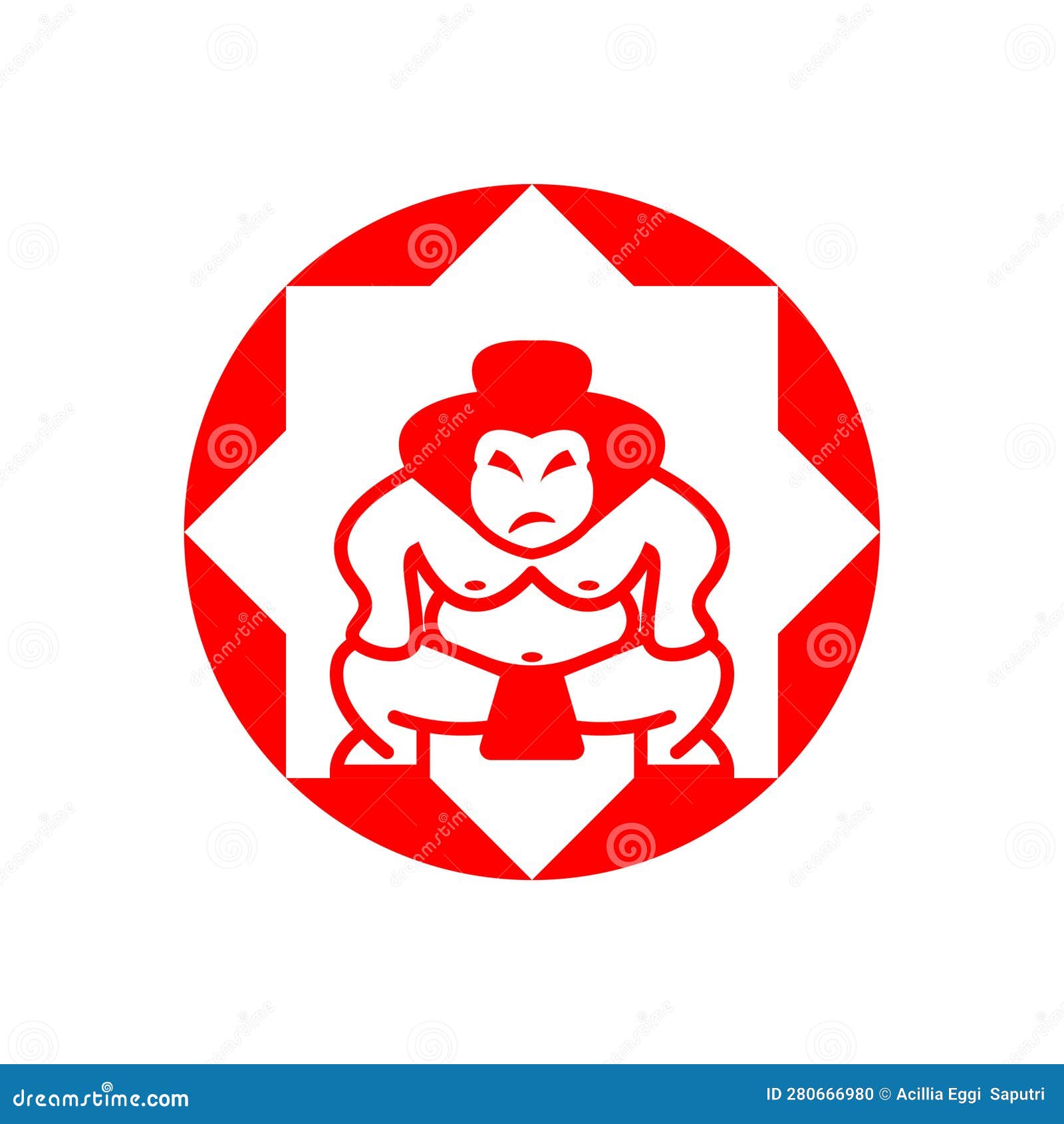 Sumo Logo Vector stock illustration. Illustration of male - 280666980