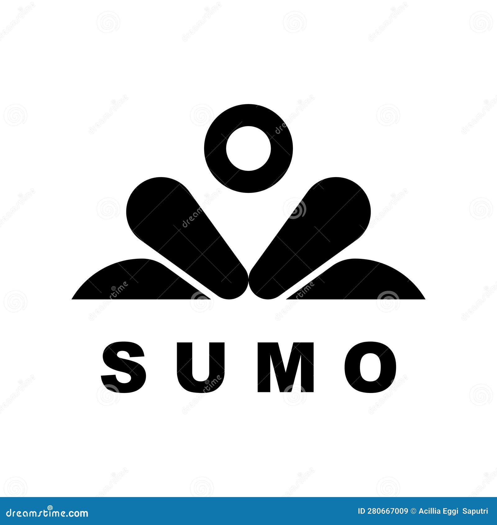 Sumo Logo Vector stock illustration. Illustration of cute - 280667009