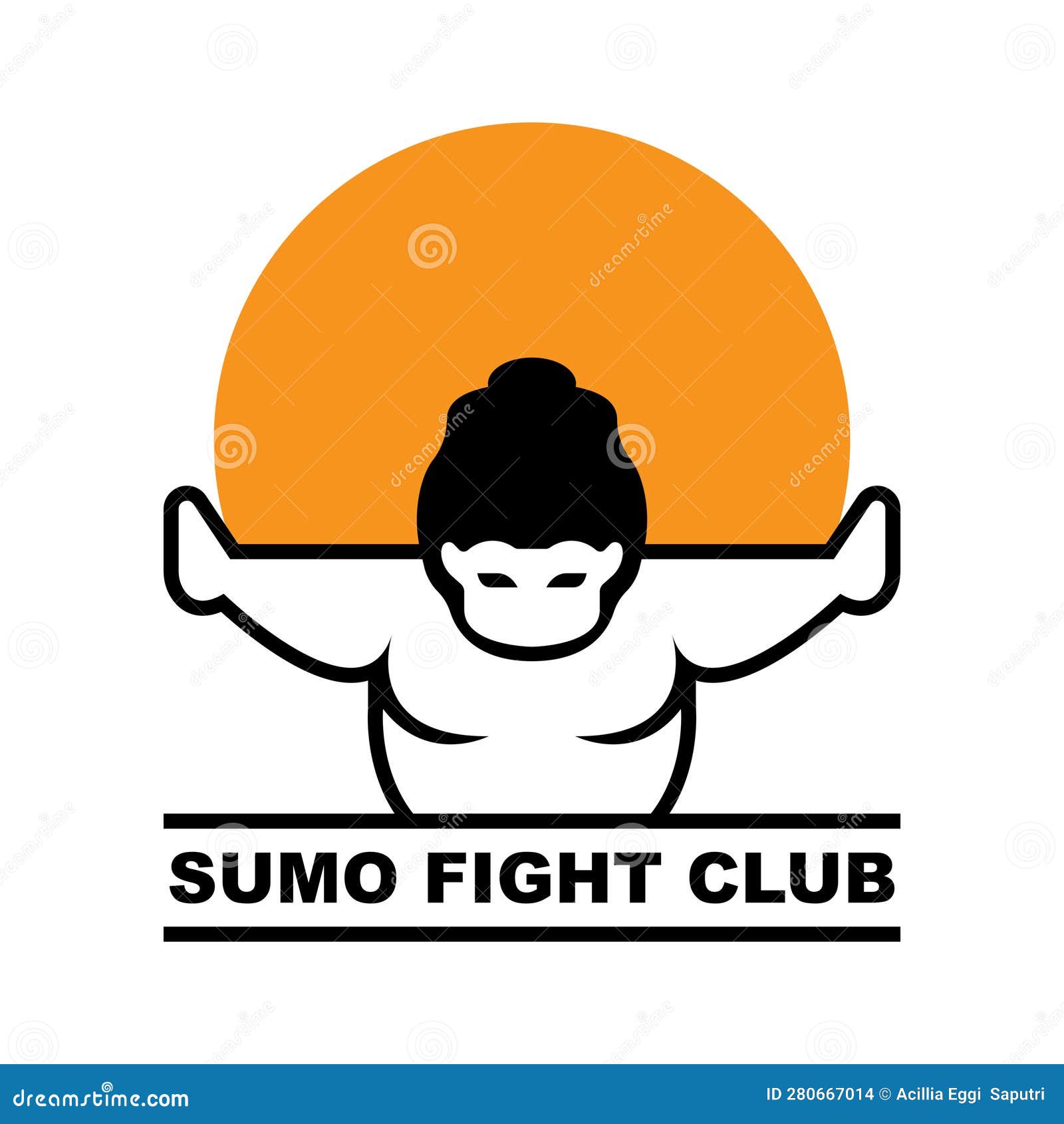 Sumo Logo Vector stock illustration. Illustration of deadlift - 280667014