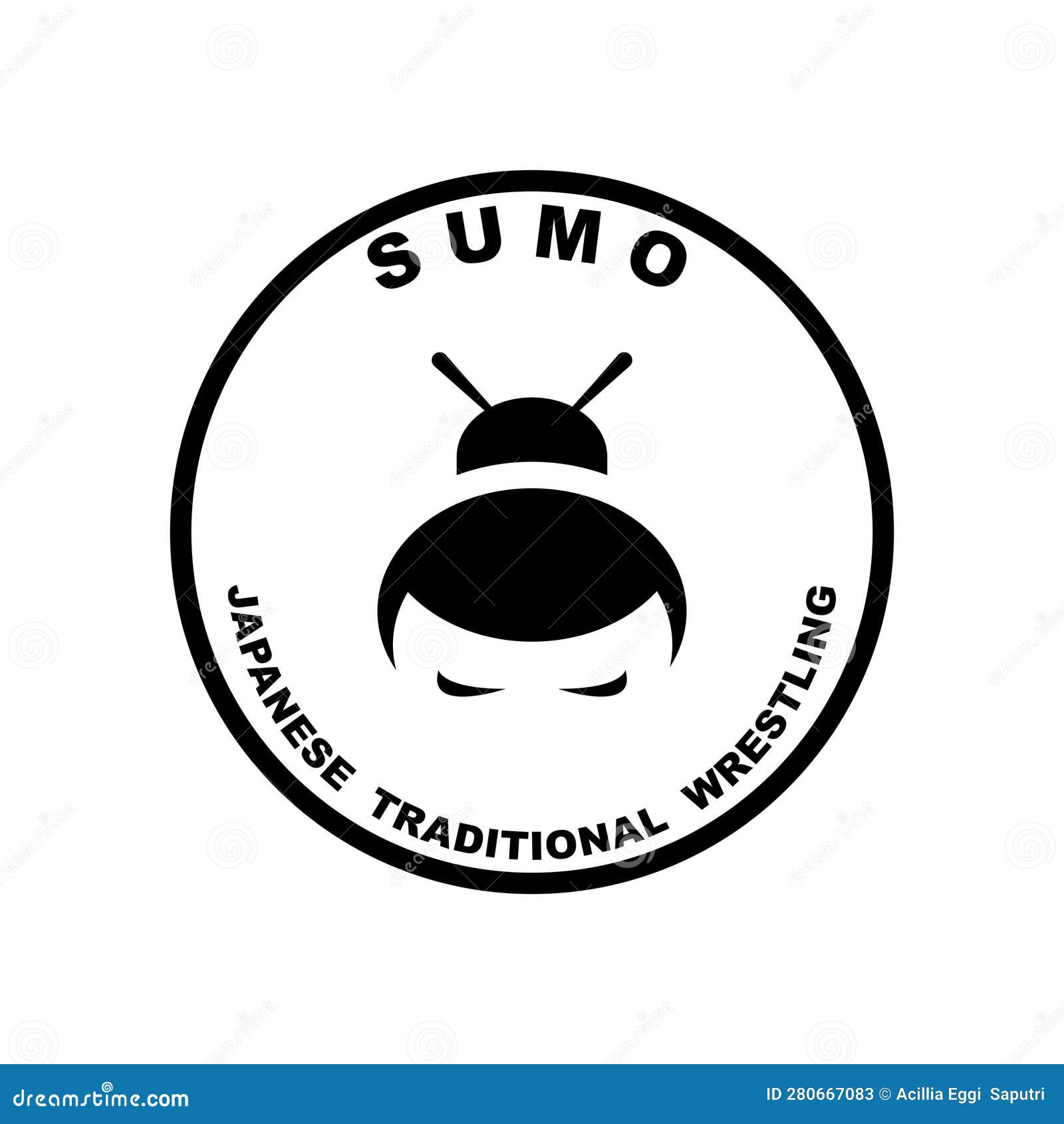 Sumo Logo Vector stock illustration. Illustration of power - 280667083