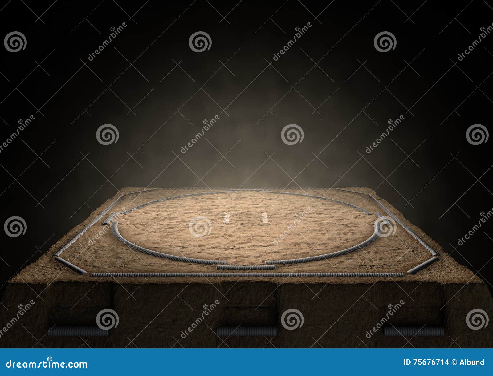 Sumo Ring Empty stock photo. Image of scene, asia, sport - 75676714