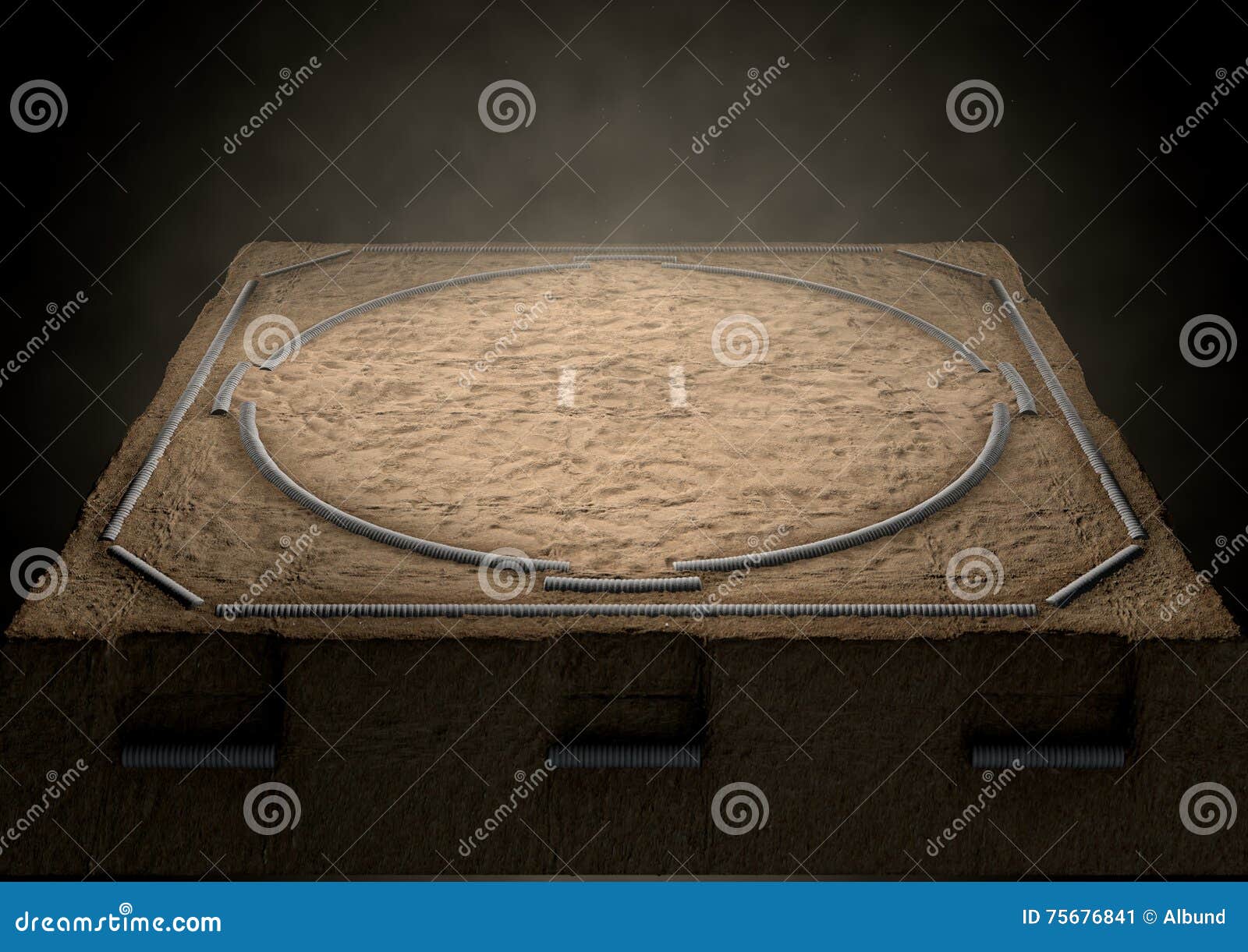 Sumo Ring Empty stock image. Image of empty, concept - 75676841