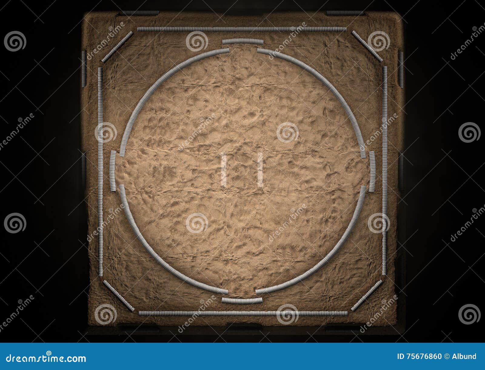 Sumo Ring Empty stock photo. Image of asia, game, rikishi - 75676860