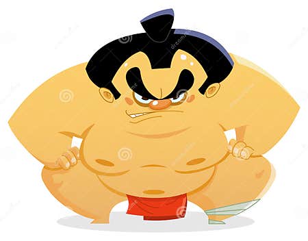 Sumo wrestler stock vector. Illustration of scary, contest - 19560032