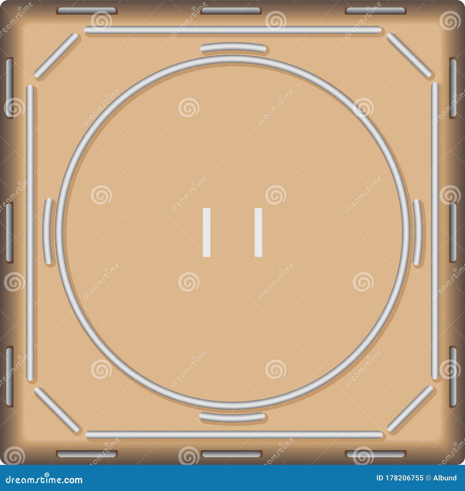 Japanese Dohyo Vector Icon | CartoonDealer.com #120160430