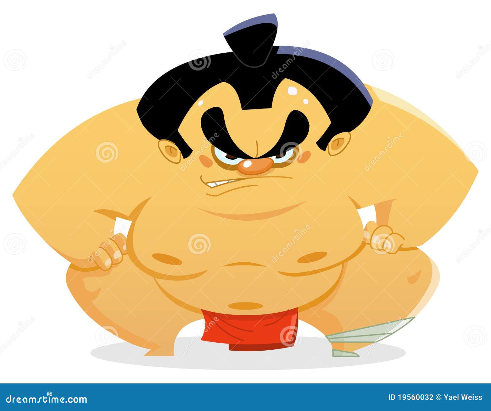 Sumobrottare vektor illustrationer. Illustration av stryka - 19560032