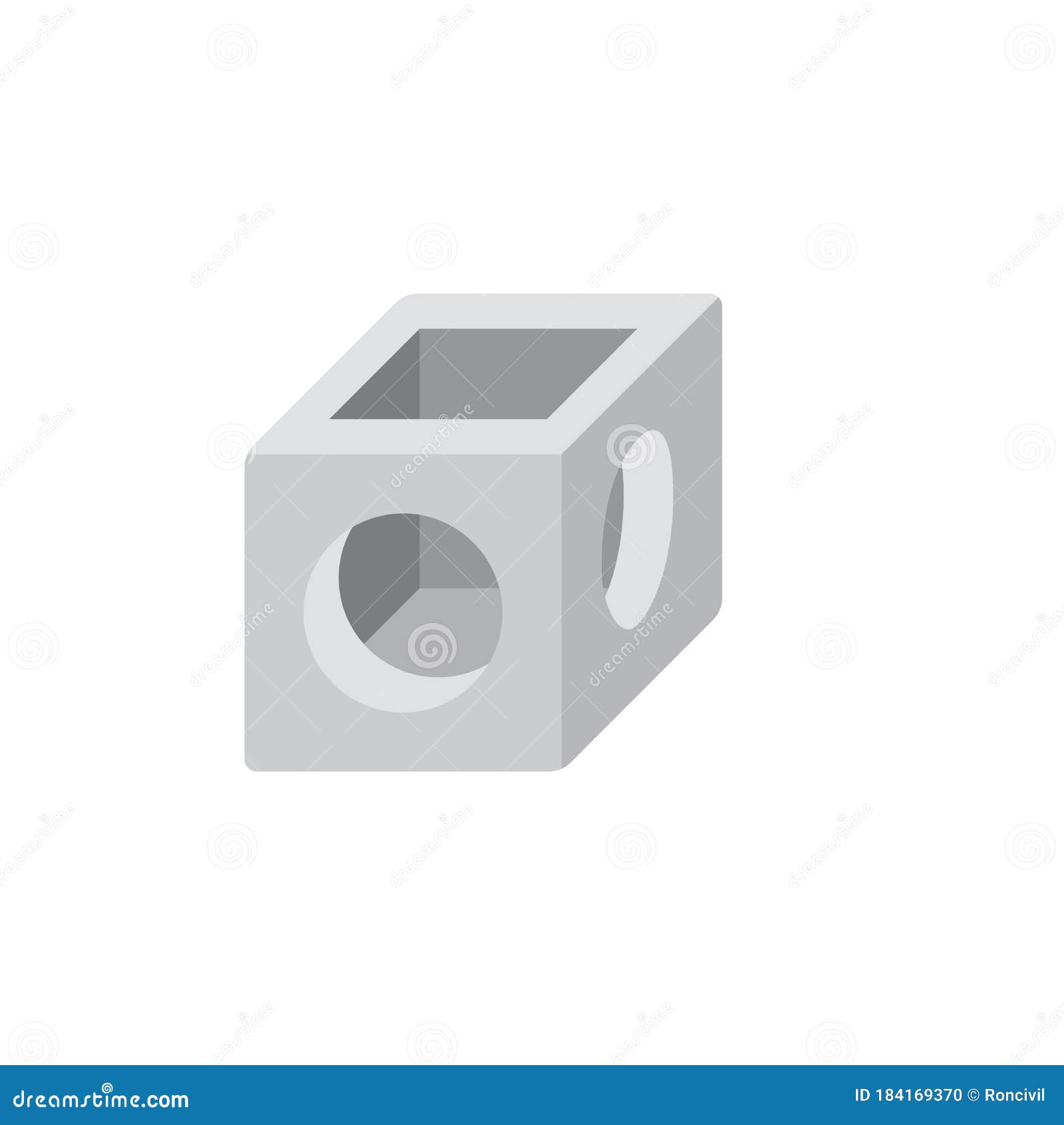 Sump pit icon stock vector. Illustration of black, floor - 184169370