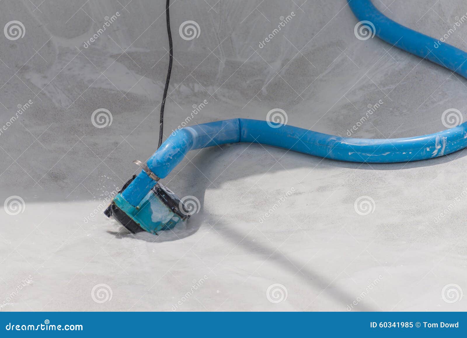 Sump Pump at Bottom of Pool Stock Image - Image of filling, cement ...