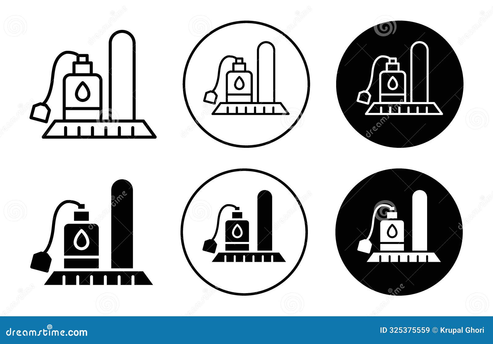 Sump Pump Icon In Filled, Thin Line, Outline And Stroke Style. Vector ...