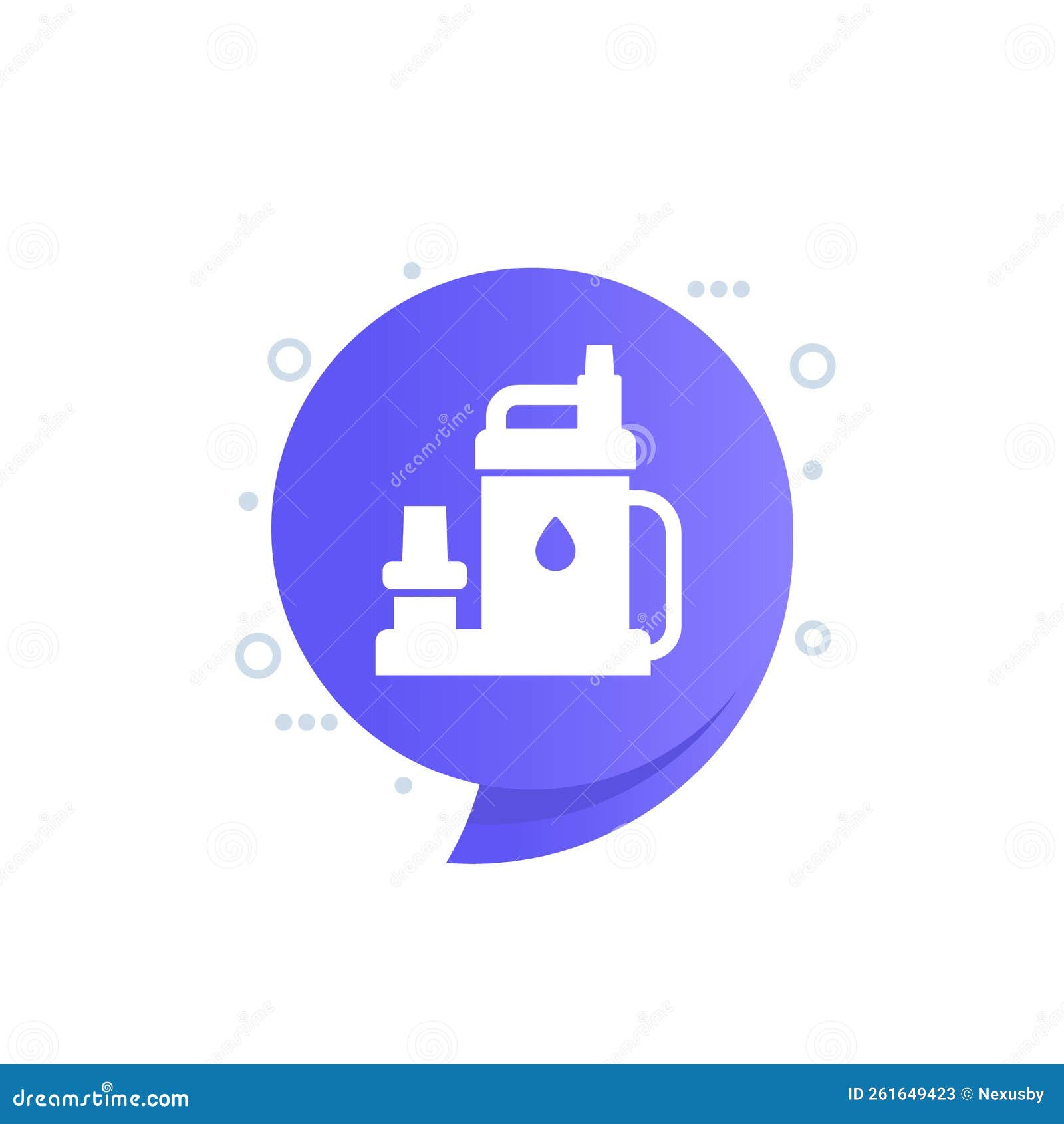 Sump pump icon for web stock vector. Illustration of farm - 261649423