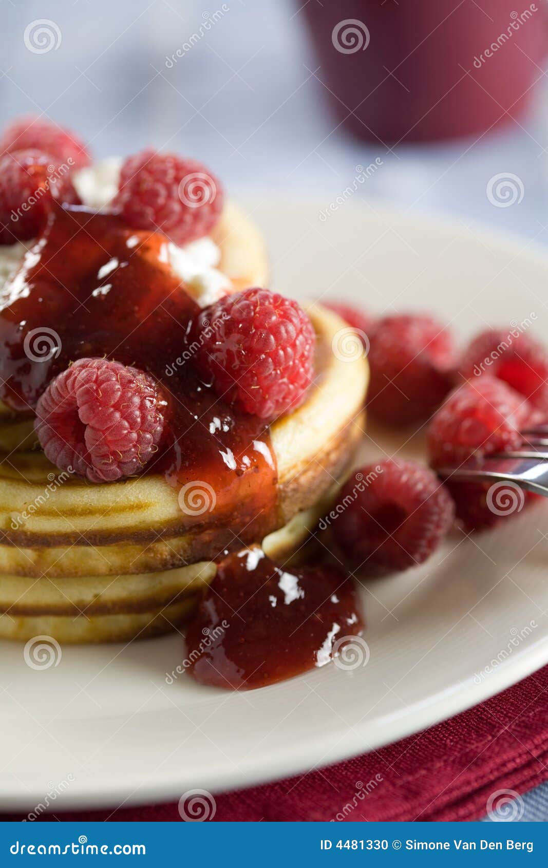 Sumptuous breakfast stock photo. Image of cream, berry - 4481330