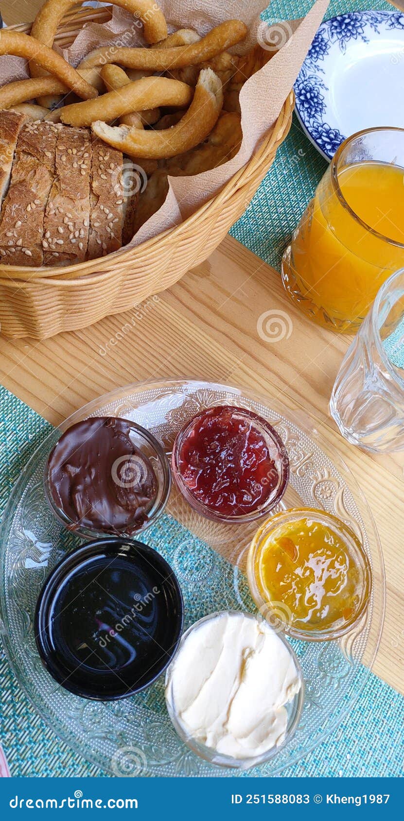 Greek Breakfast Buffet Table Full With Varieties Of Food With Pizza ...