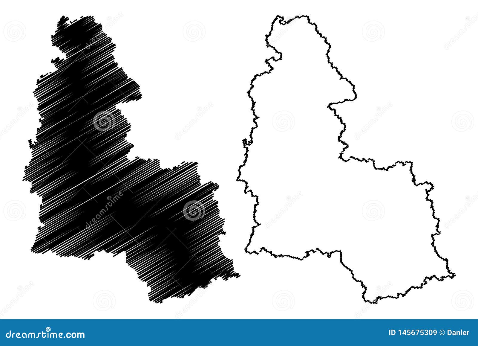 Sumy Oblast map vector stock vector. Illustration of geography - 145675309