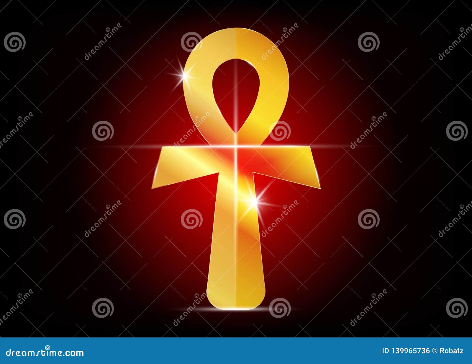 Ankh Egyptian Symbol Of Life Light Flare Royalty-Free Stock Photography ...