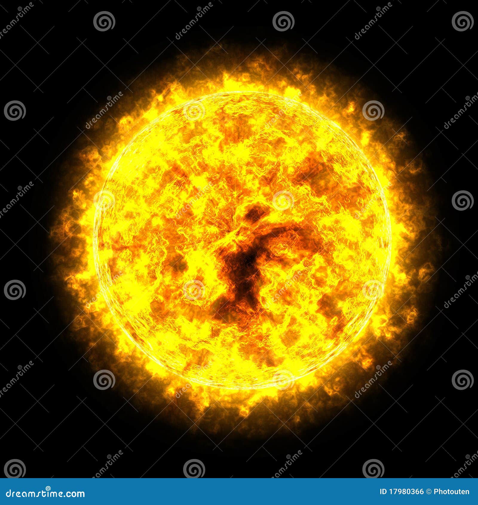 Sun stock illustration. Illustration of energy, ball - 17980366