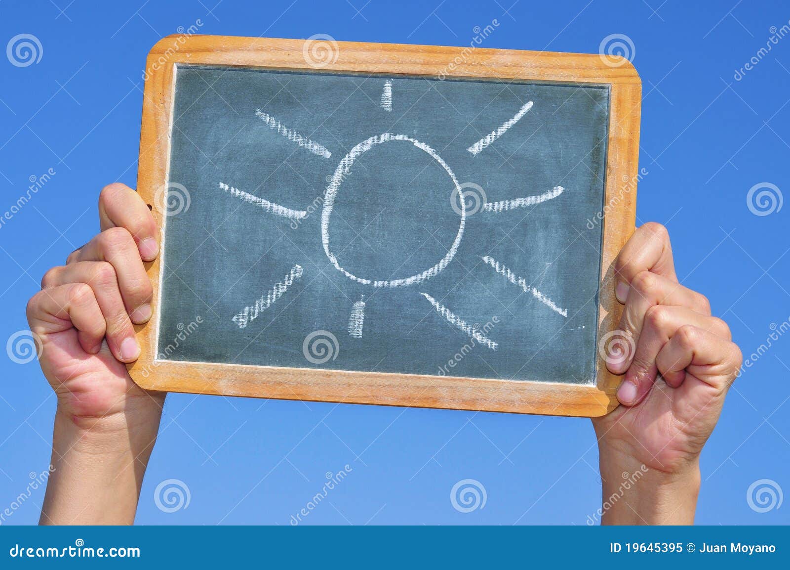 Sun stock image. Image of postcard, colorful, chalkboard - 19645395