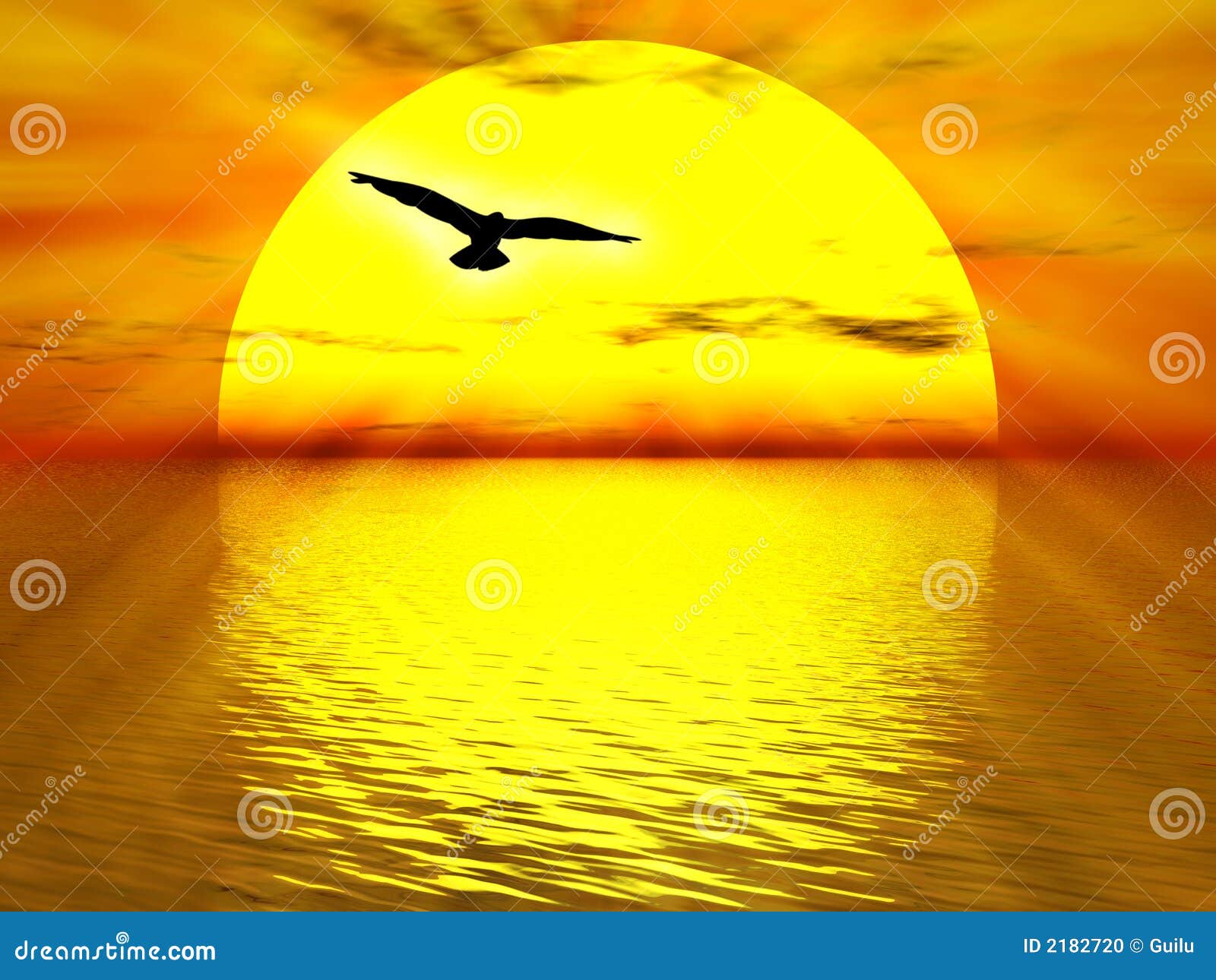The sun stock illustration. Illustration of tones, bird - 2182720