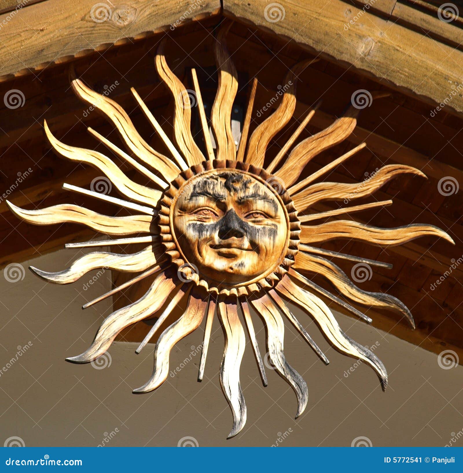 The sun stock image. Image of work, wood, carve, object - 5772541
