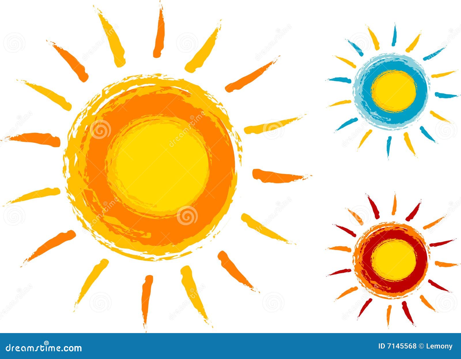 Sun stock vector. Illustration of light, pretty, humid - 7145568