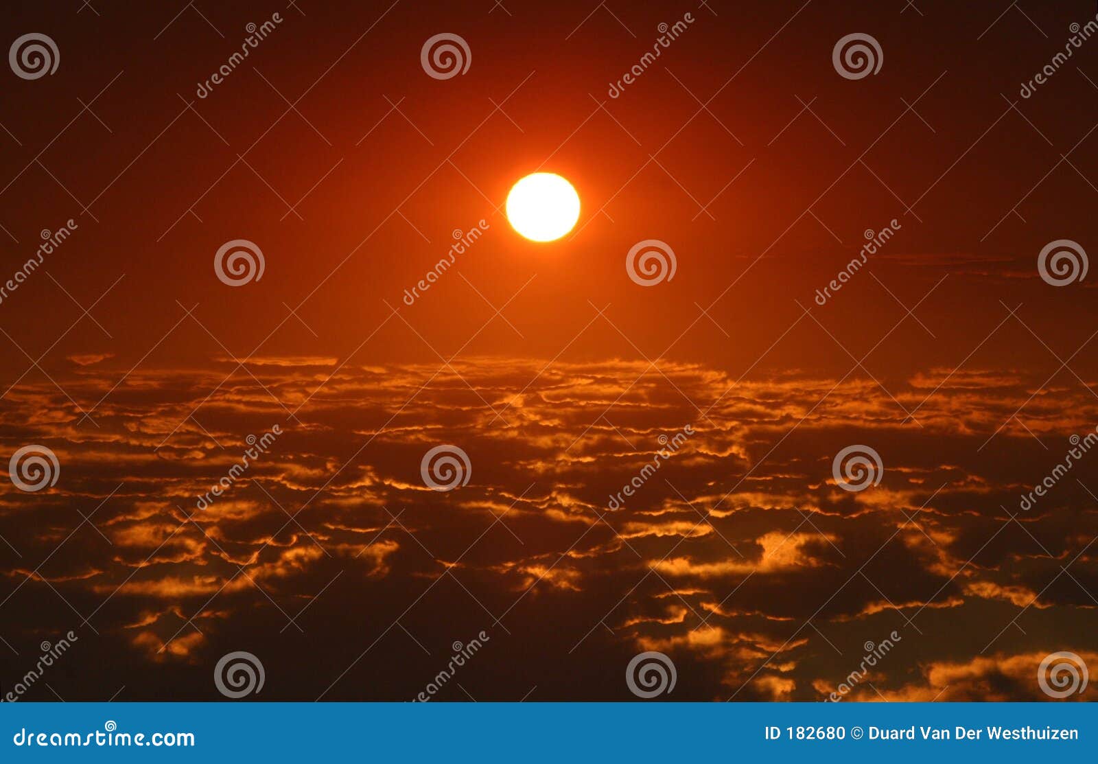 Sun above clouds stock photo. Image of clouds, glow, space - 182680