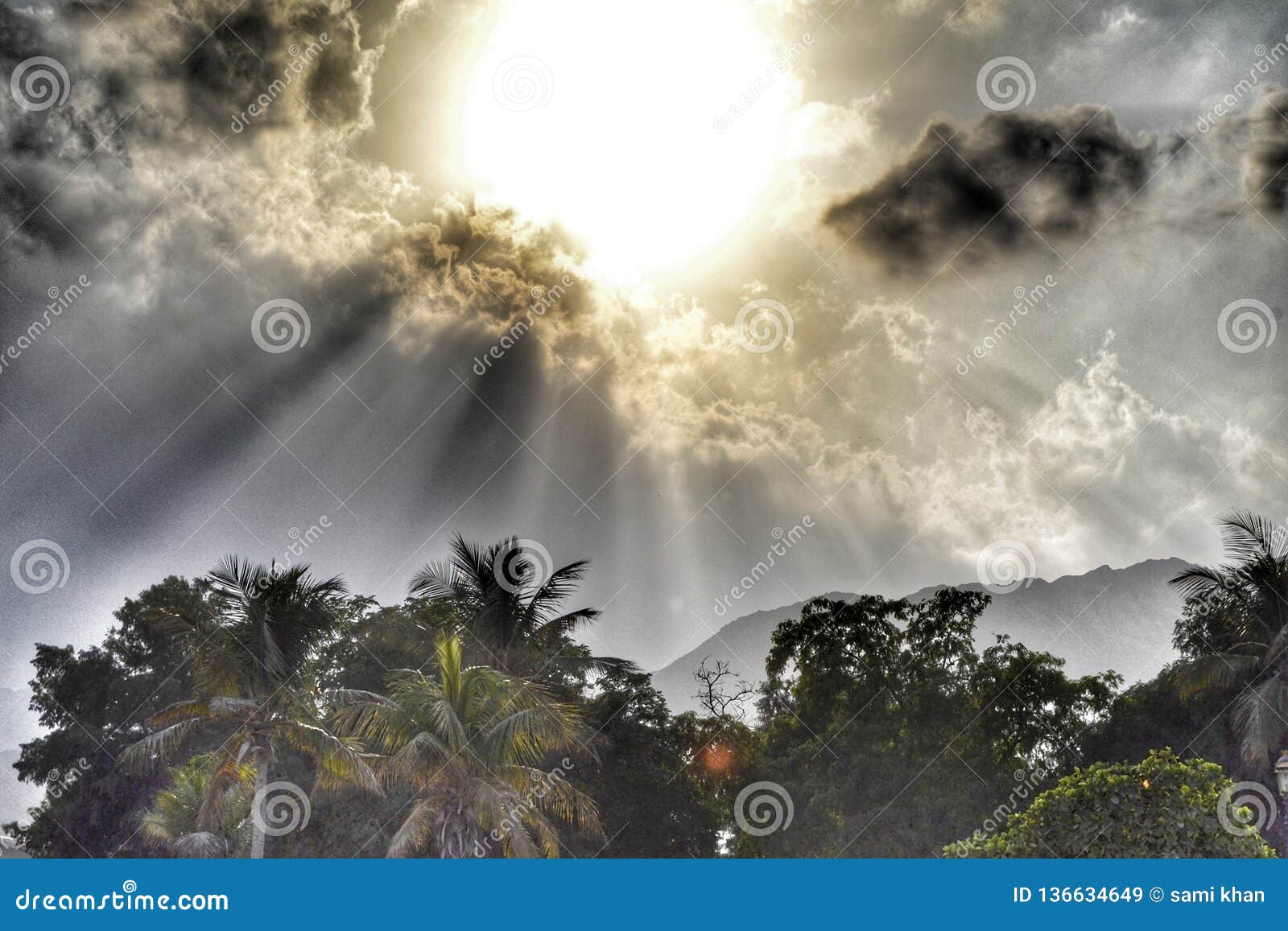 Sun above Clouds stock image. Image of sunny, plus, cloudy - 136634649