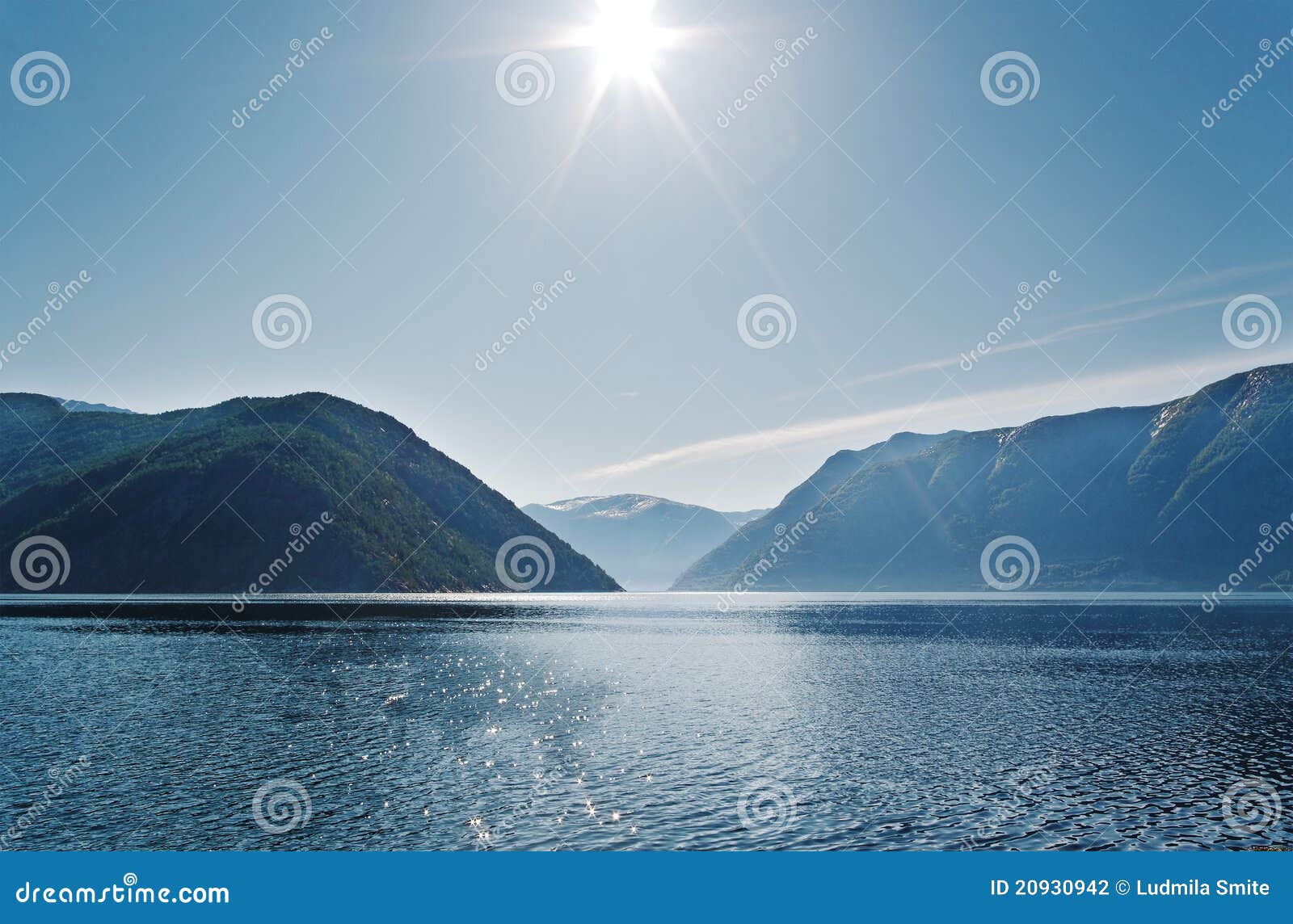 Sun above mountains. stock photo. Image of landscape - 20930942