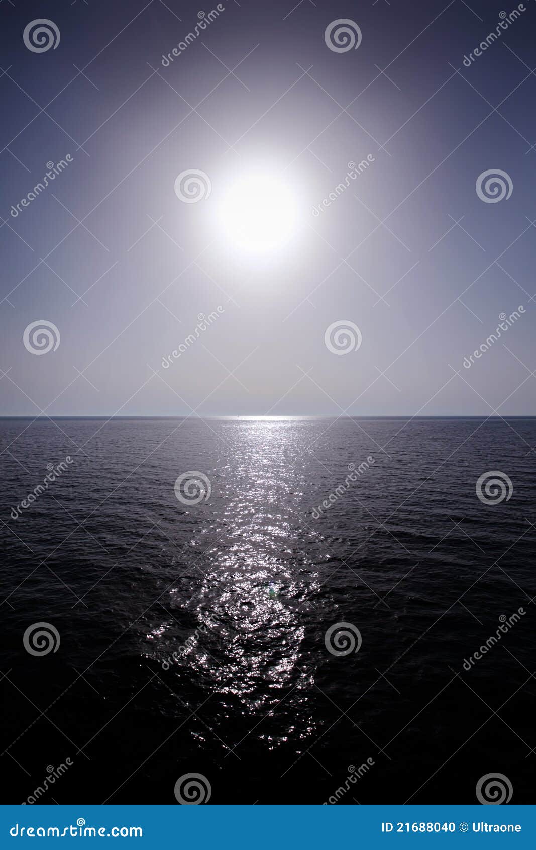 Sun above sea horizon stock photo. Image of brightly - 21688040