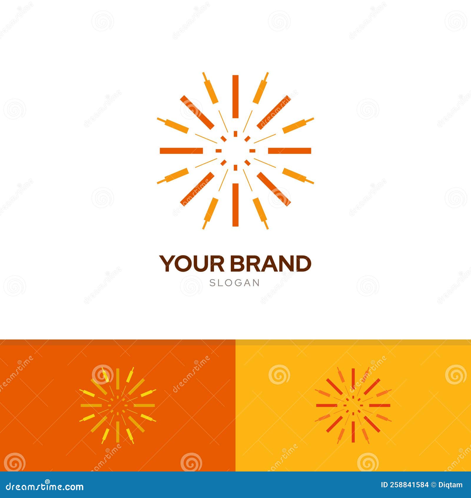 Sun Abstract Line Creative Logo Design Template Vector Stock Vector ...