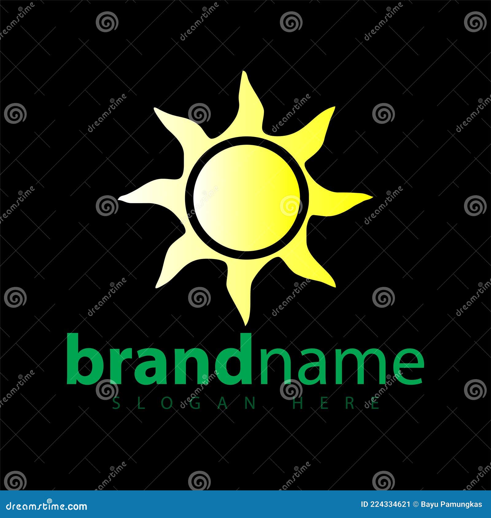 Sun Abstract Logo Icon Vector Template Stock Vector - Illustration of ...