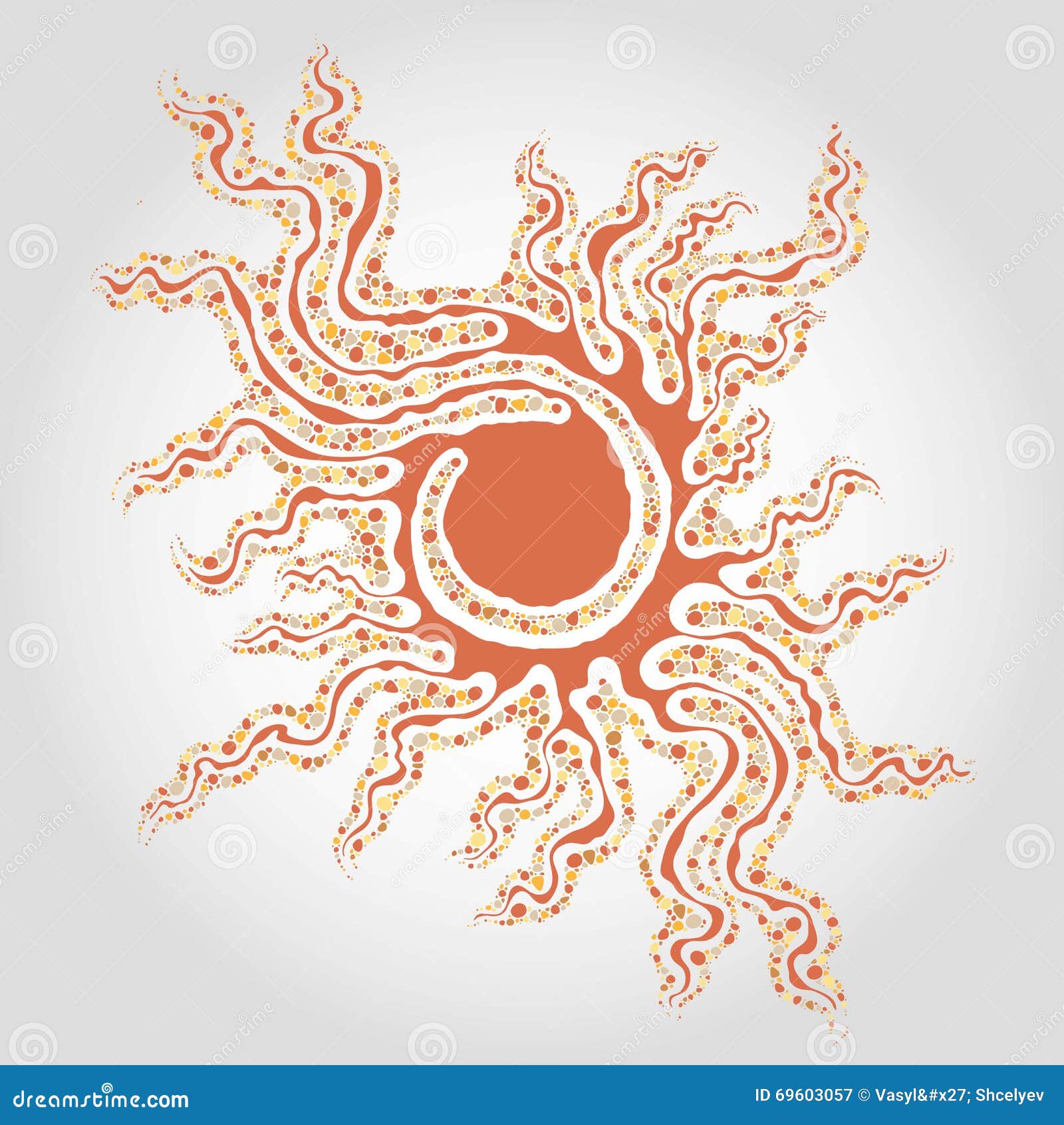 Sun abstract stock vector. Illustration of energy, explosion - 69603057