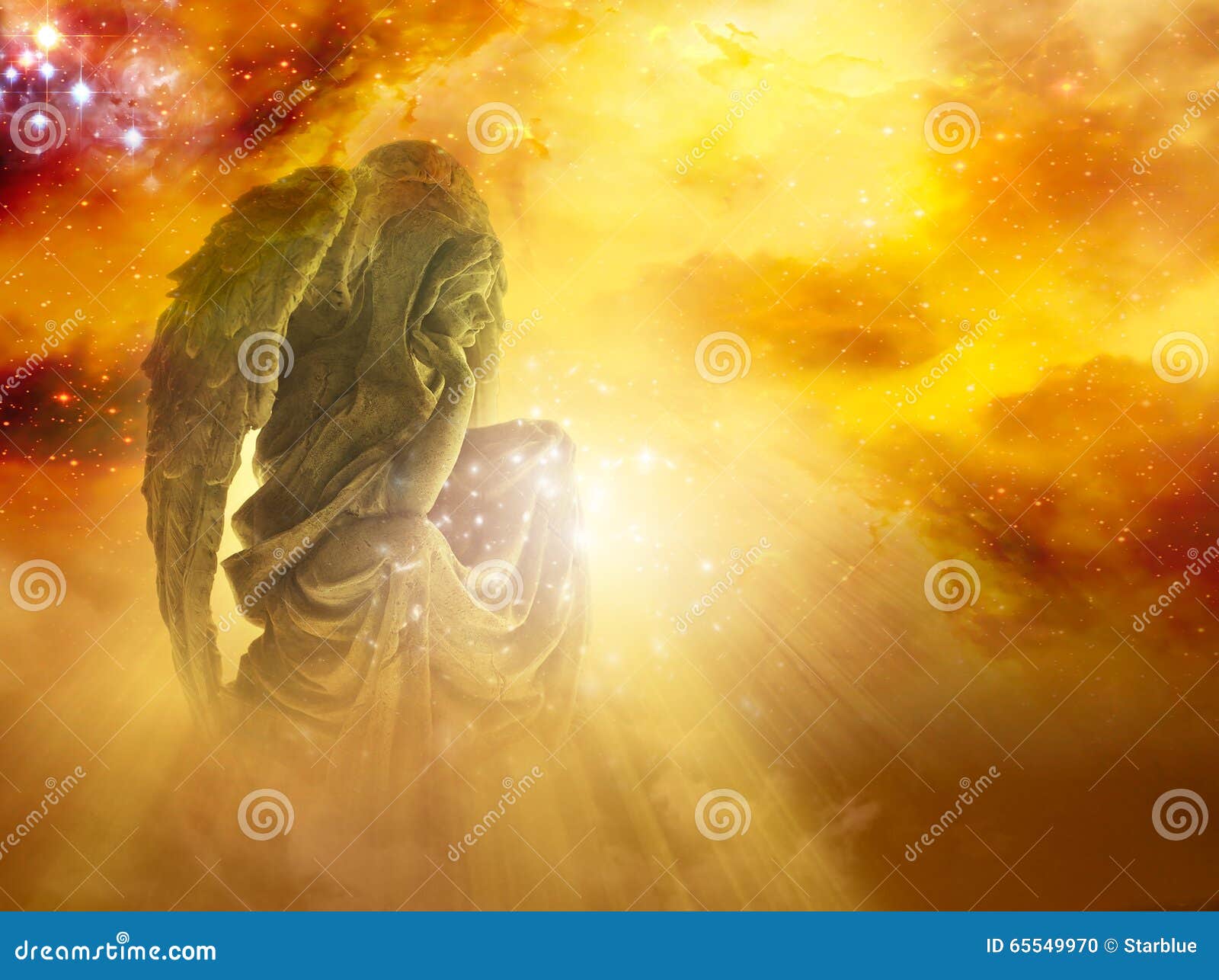 Sun angel stock photo. Image of angel, spiritual, space - 65549970