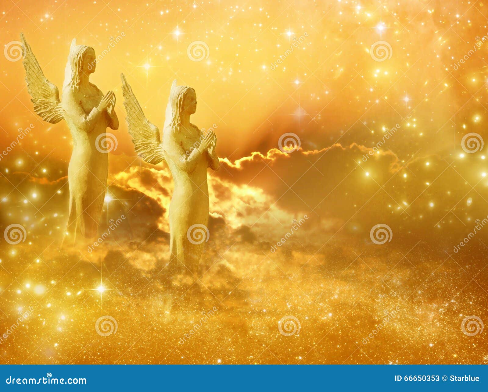 Sun angels stock image. Image of love, stars, religion - 66650353