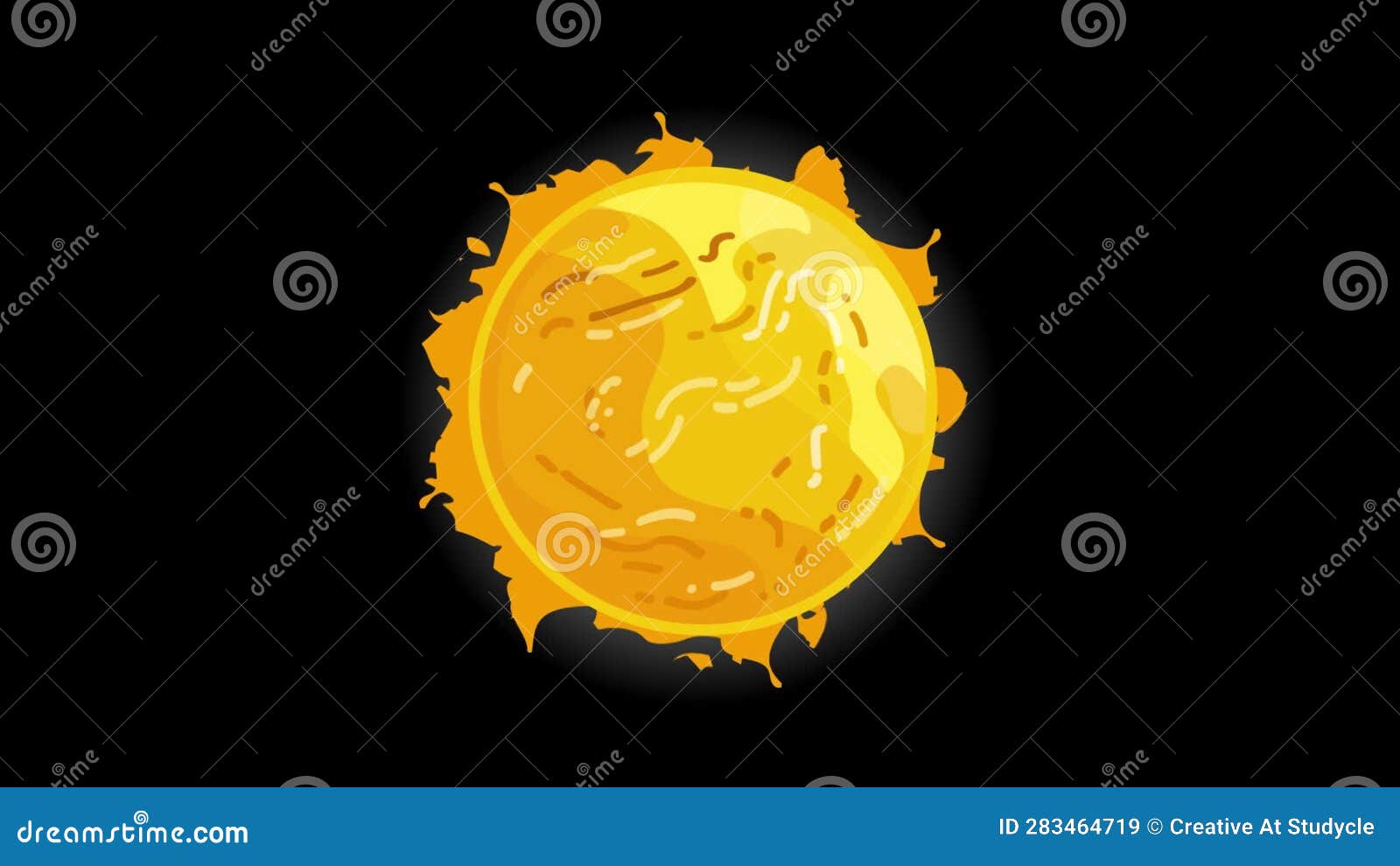 The Sun Animation stock video. Video of burn, alpha - 283464719