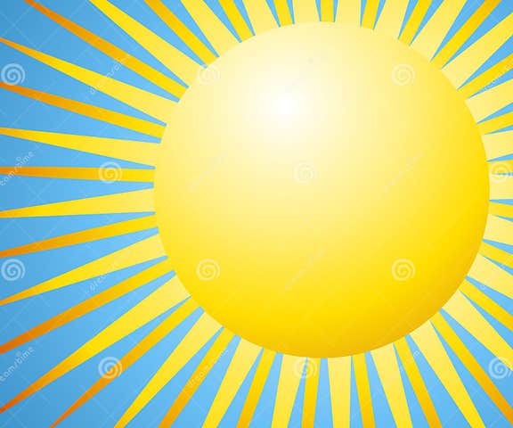 Sun Background with Rays stock illustration. Illustration of blue - 5576347