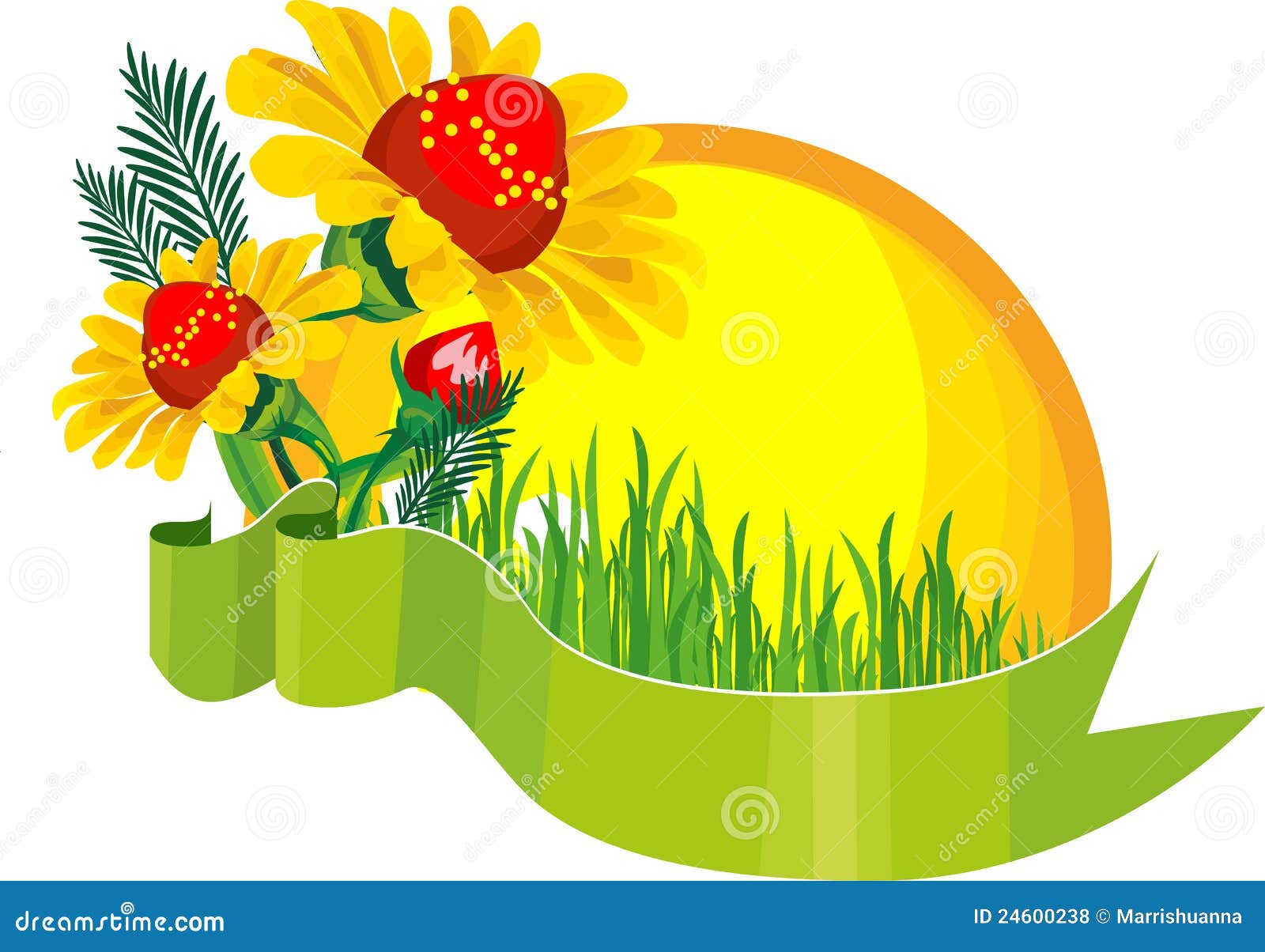 Sun banner stock vector. Illustration of nature, sunlight - 24600238