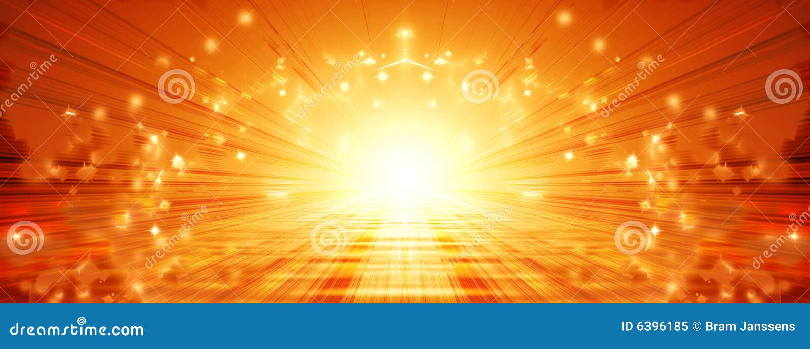 Sun banner stock illustration. Illustration of beams, blue - 6396185