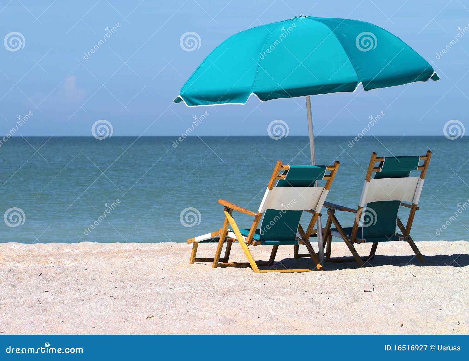 Sun beach chairs stock image. Image of beach, florida - 16516927