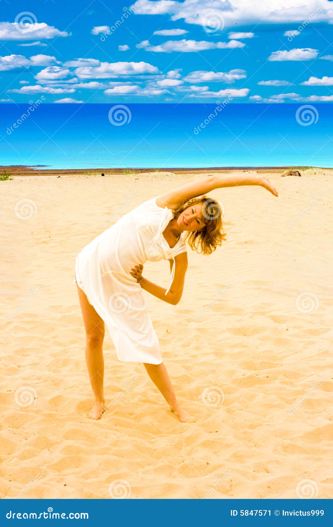 Sun, beach, exercise stock image. Image of isolated, health - 5847571