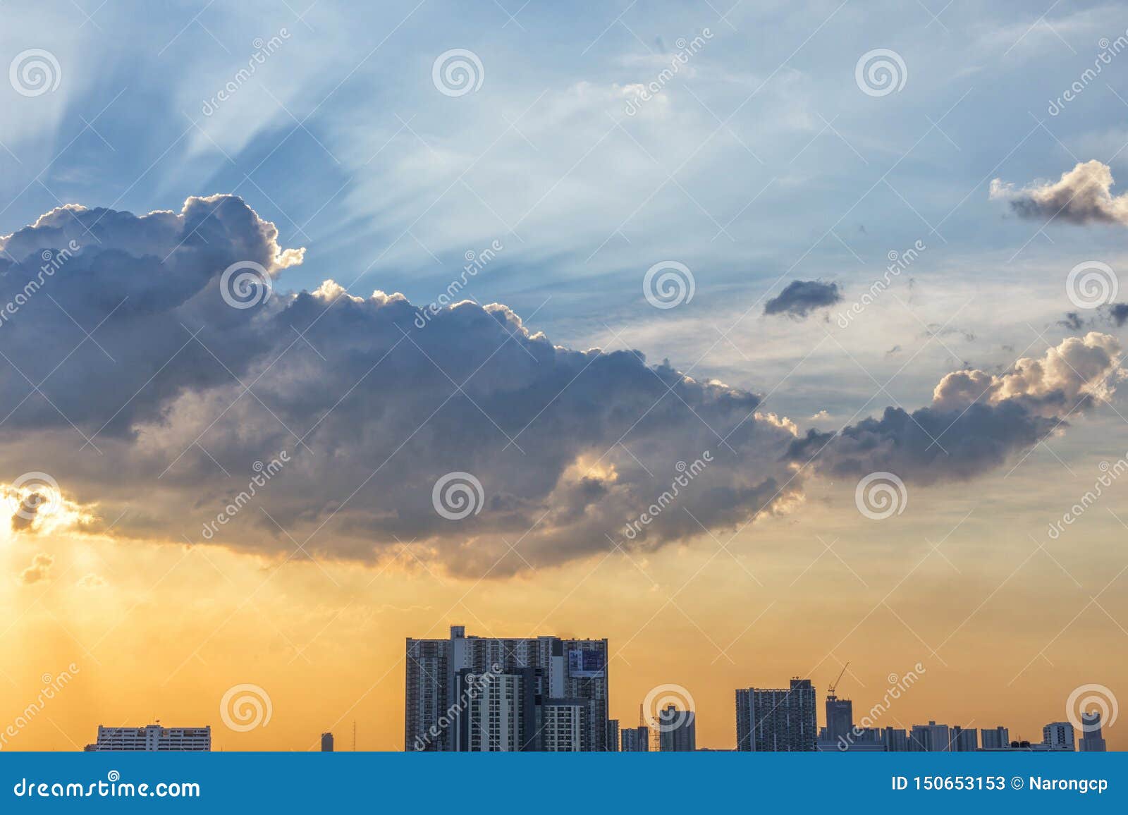 Sun Beam Line Light Shining through Stock Image - Image of beauty, city ...