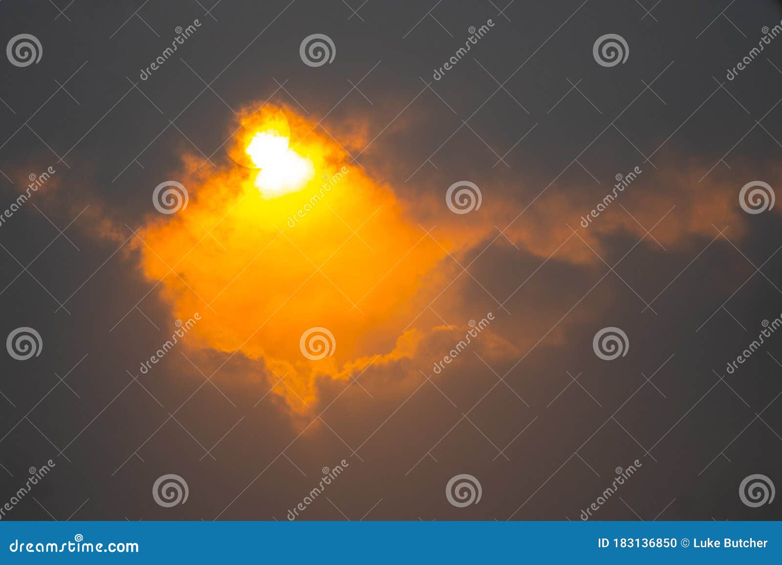 Sun Beaming through the Clouds Stock Photo - Image of backdrop, horizon ...