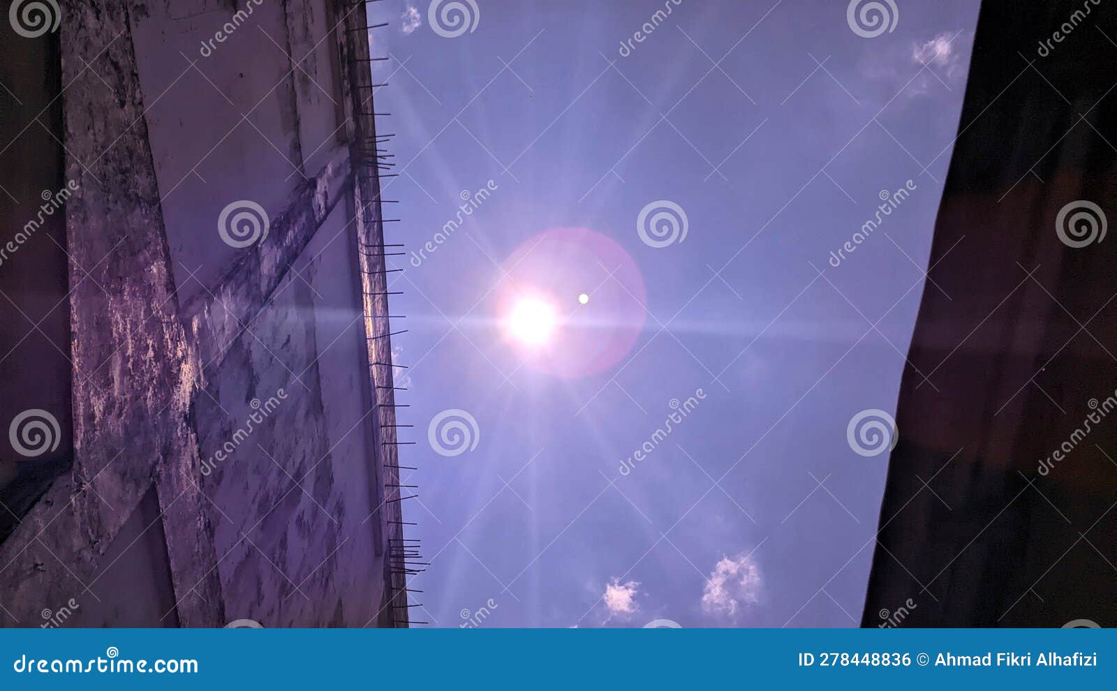 The Sun Beats Down between Two Buildings Stock Photo - Image of ...