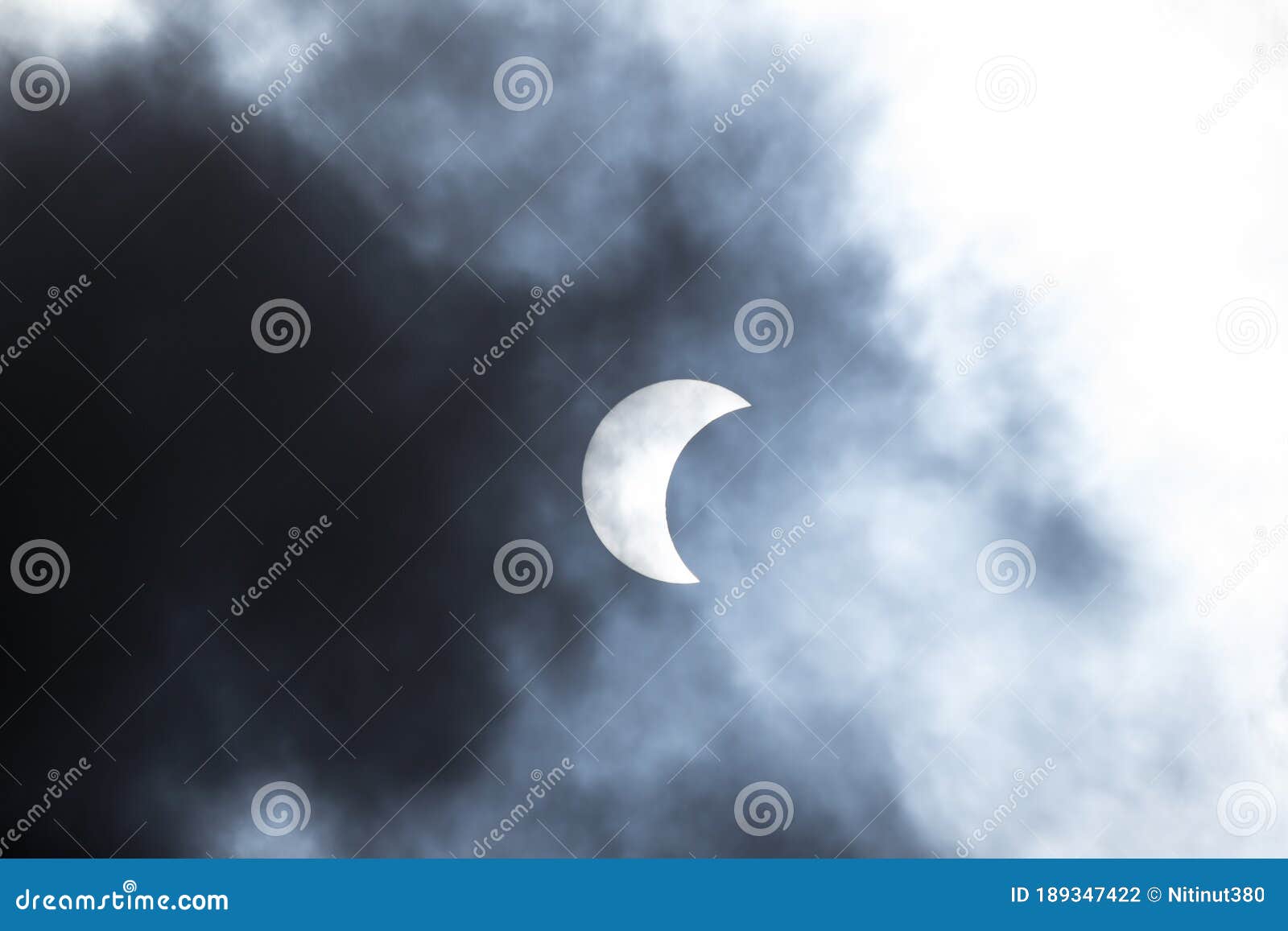 Sun in a Beautiful Solar Eclipse Stock Photo - Image of eclipse ...
