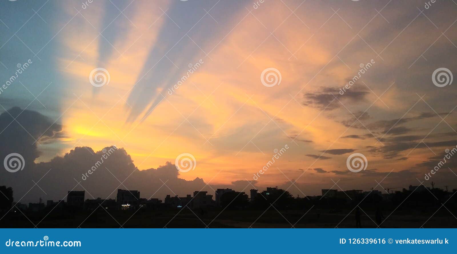 Sun stock photo. Image of evening, beauty, climate - 126339616