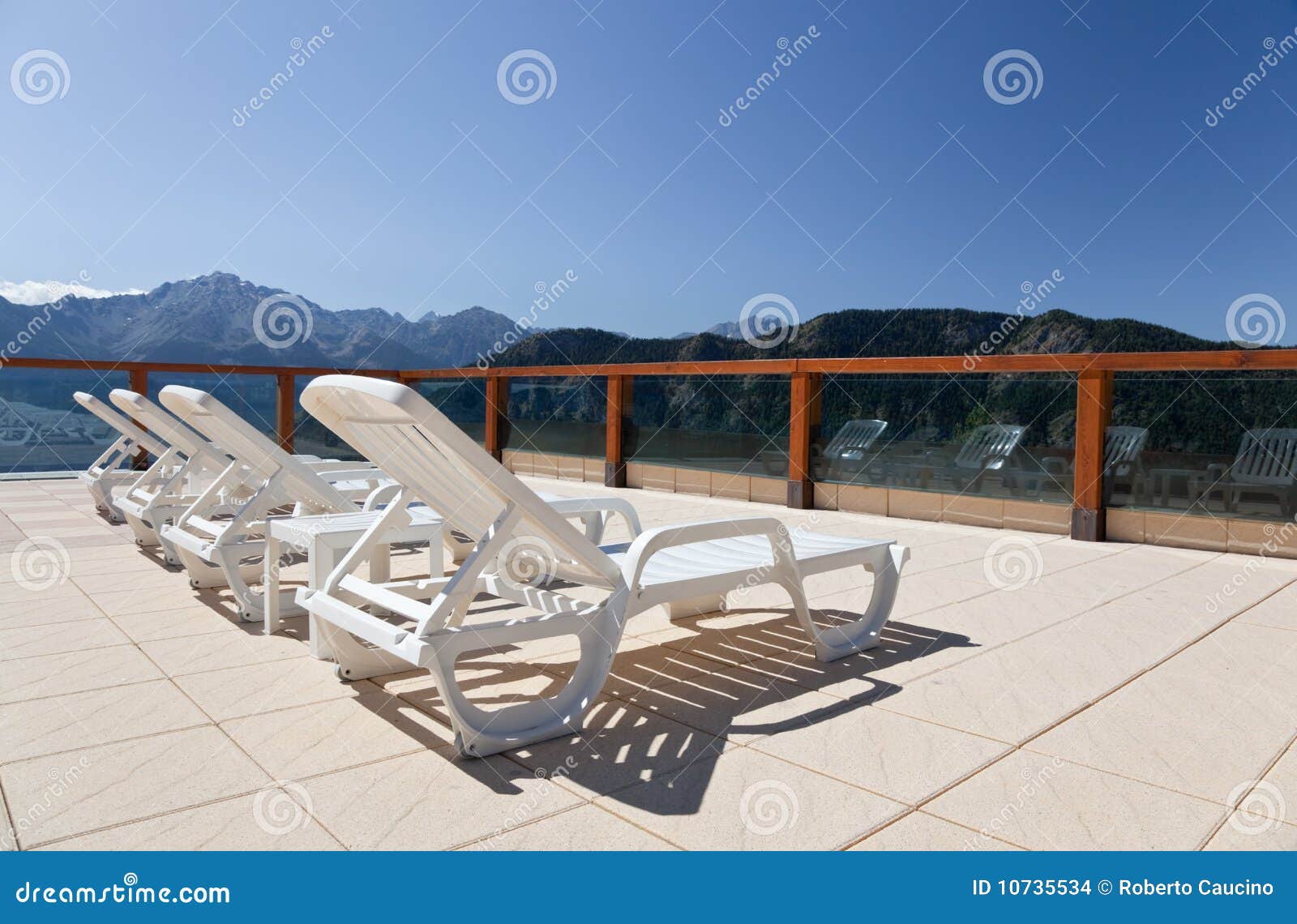 Sun Beds stock photo. Image of clear, outdoor, sunbathing - 10735534