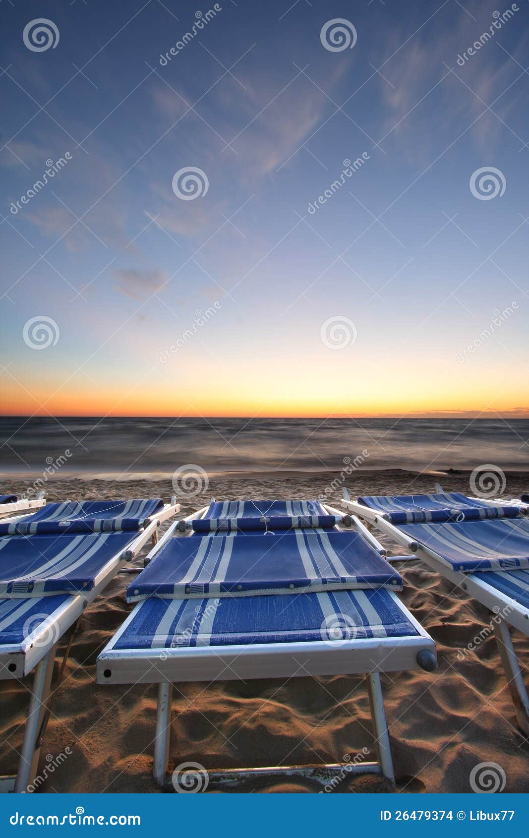 Sun Beds stock photo. Image of sunbath, relax, cloud - 26479374
