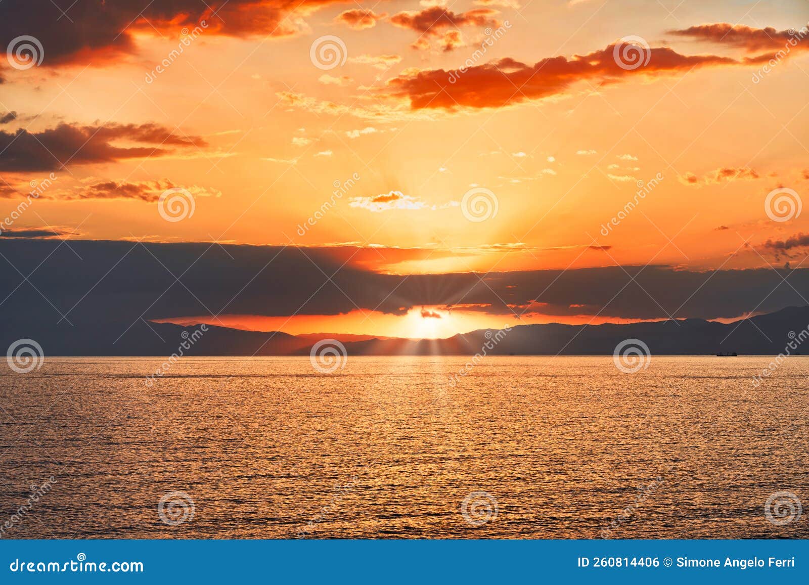 Ray of Sun at the Down on the Sea Stock Photo - Image of island, nature ...