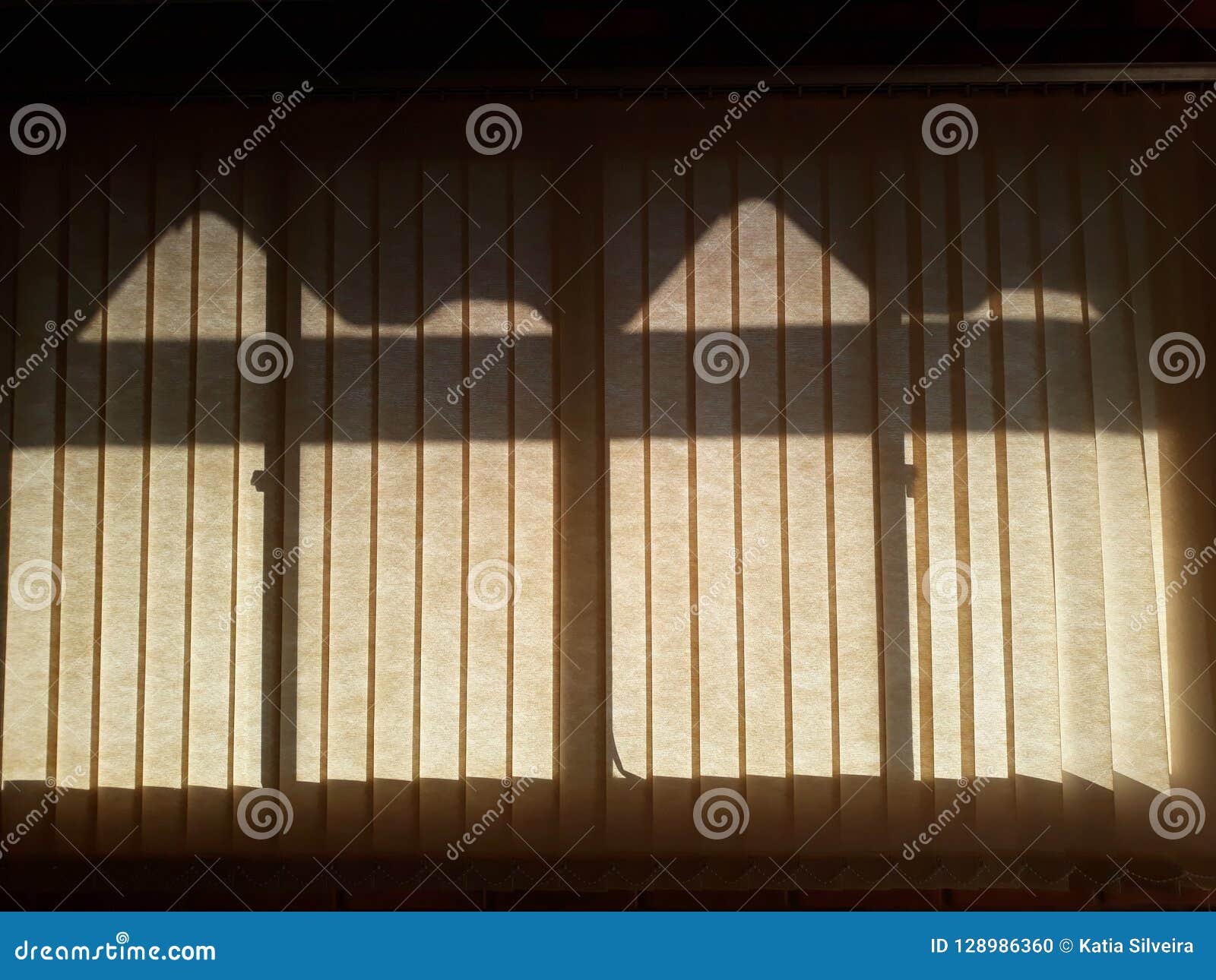 The shadow in the window stock photo. Image of curtains - 128986360