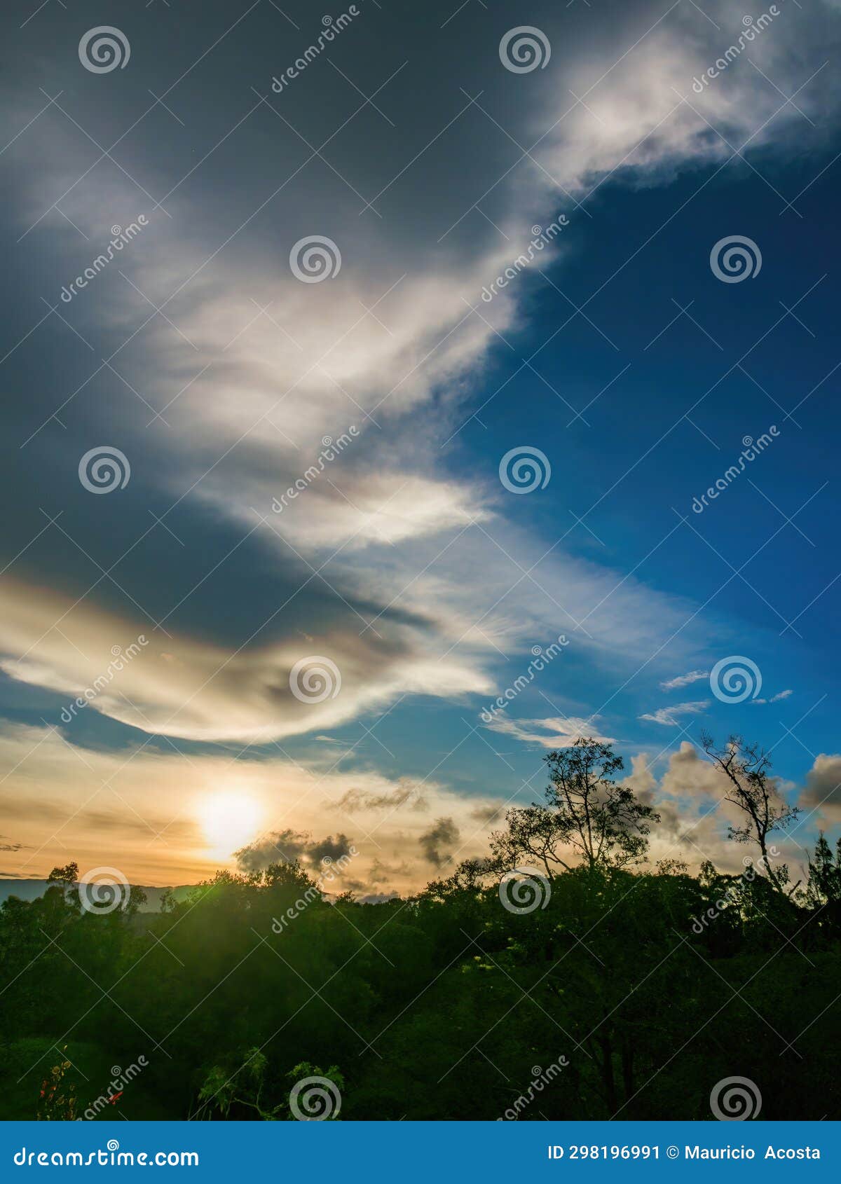 The Sun Behind an almost Translucent Cloud in the Last Minutes of the ...