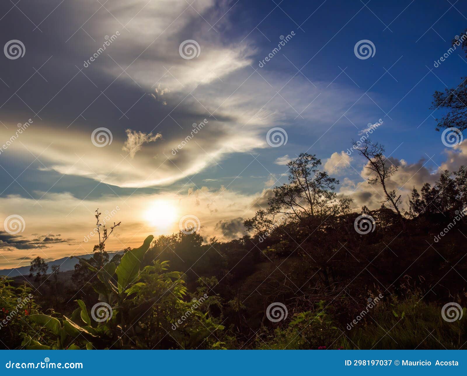The Sun Behind an almost Translucent Cloud in the Last Minutes of the ...